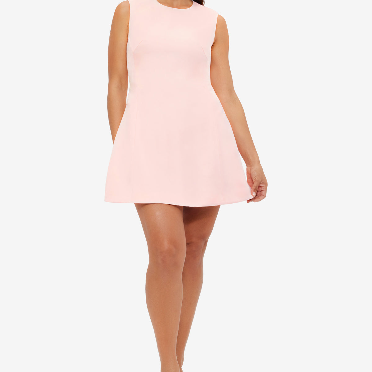 Chloe Sleeveless Mini Dress - Soft Pink – LEO LIN