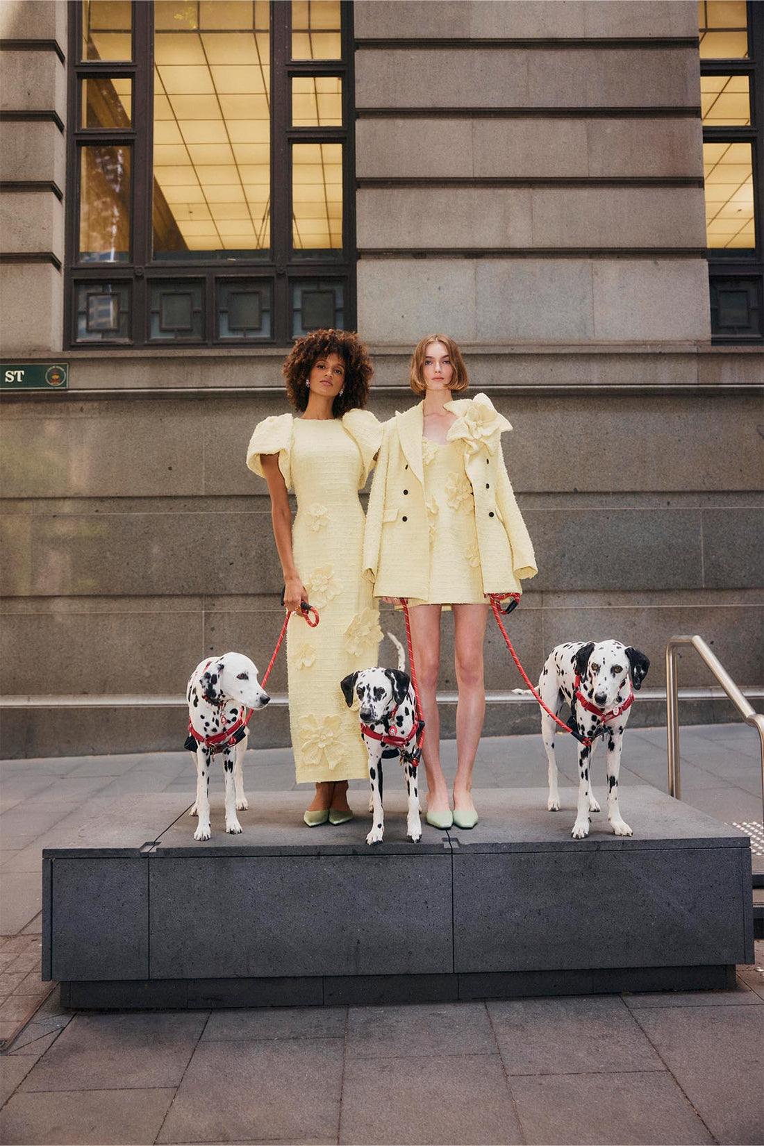 Jazlyn Tweed Blazer - Sorbet Yellow – LEO LIN