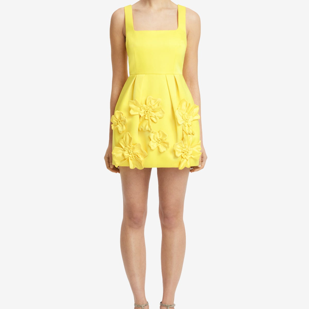 Piper Floral Appliqué Bell Shape Mini Dress - Sunshine – LEO LIN