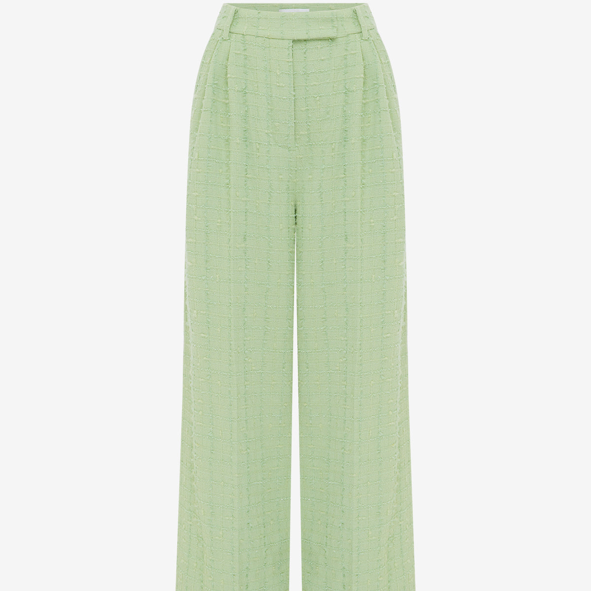 Elisha Tweed Wide Leg Pants - Caledon Green – LEO LIN