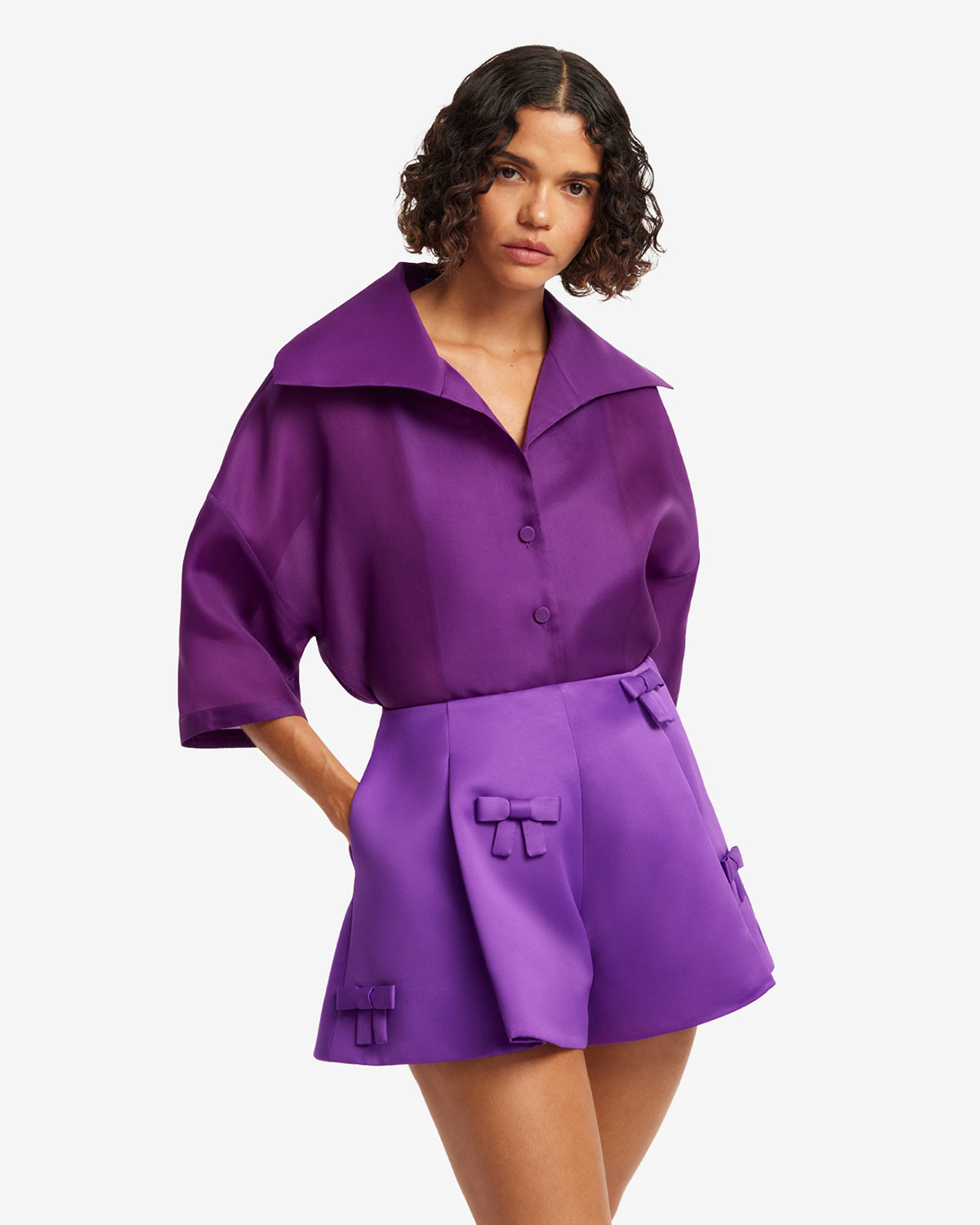 Abby Bow Shorts - Eminence – LEO LIN