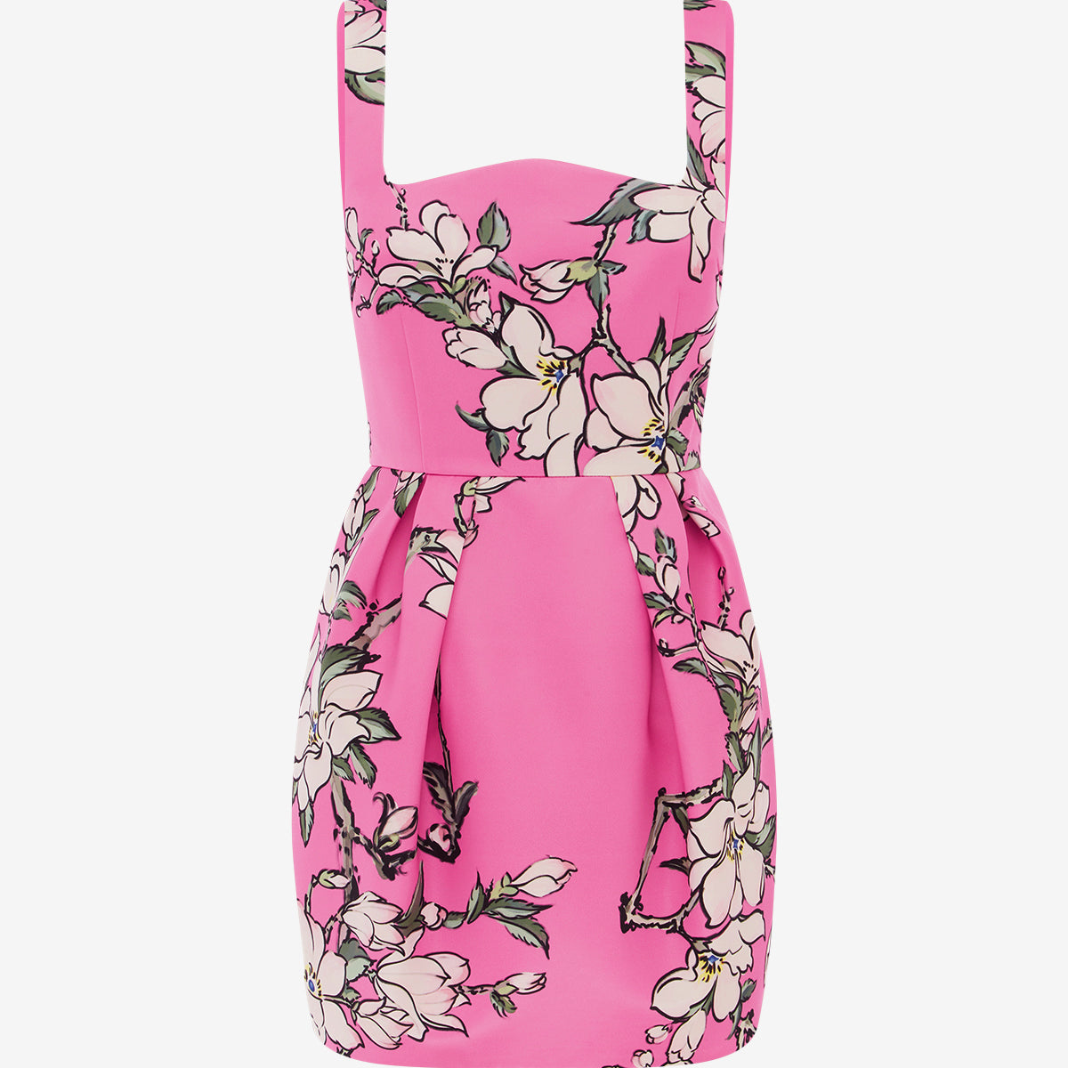 Piper Mini Dress - Pink Magnolia Print – LEO LIN