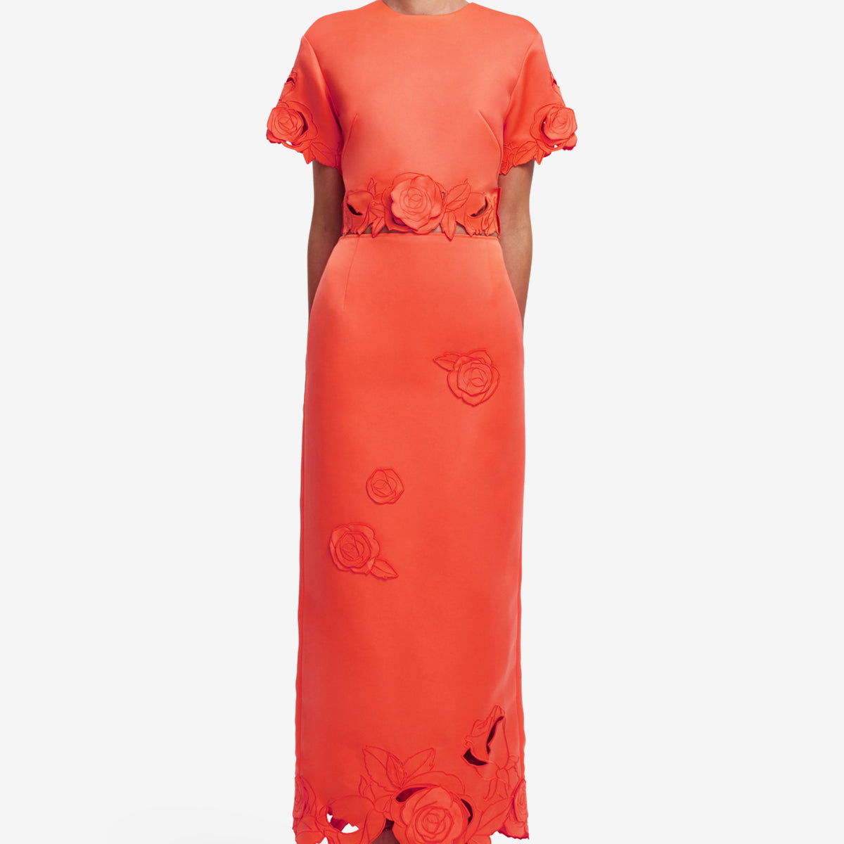 Kyra Appliqué Maxi Skirt - Saffron – LEO LIN