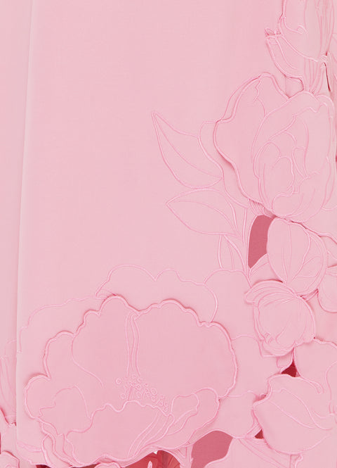 Cleo Appliqué Sleeveless Midi Dress - Flamingo – LEO LIN