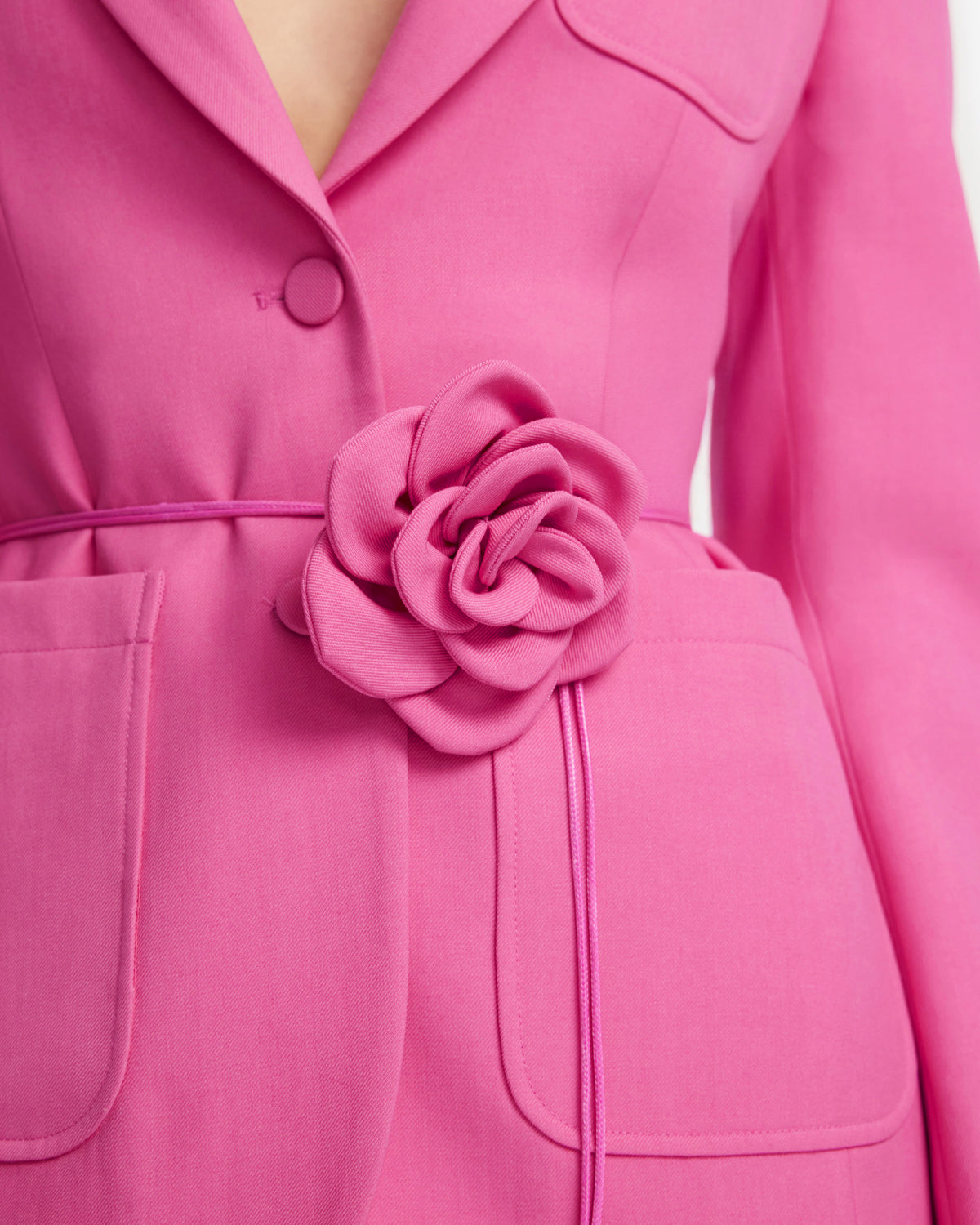 Vesper Fitted Blazer - Fuchsia – LEO LIN