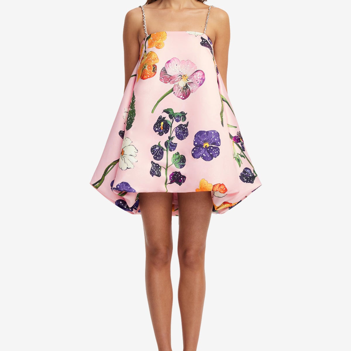 Patsy Embellished Puff Mini Dress - Wildbloom – LEO LIN